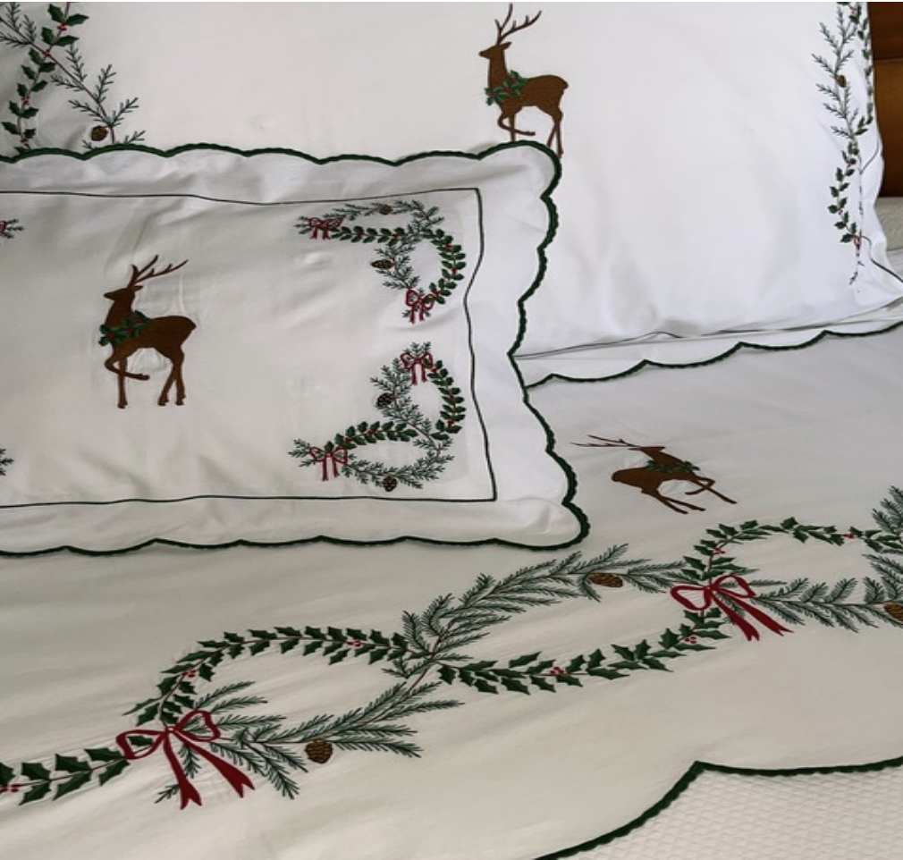 Léron Linens | Hand Embroidered Linens | Luxury Custom & Bespoke